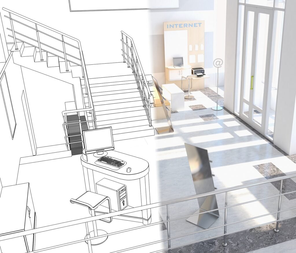 Best Interior Design Technical Drawing - Atwaar